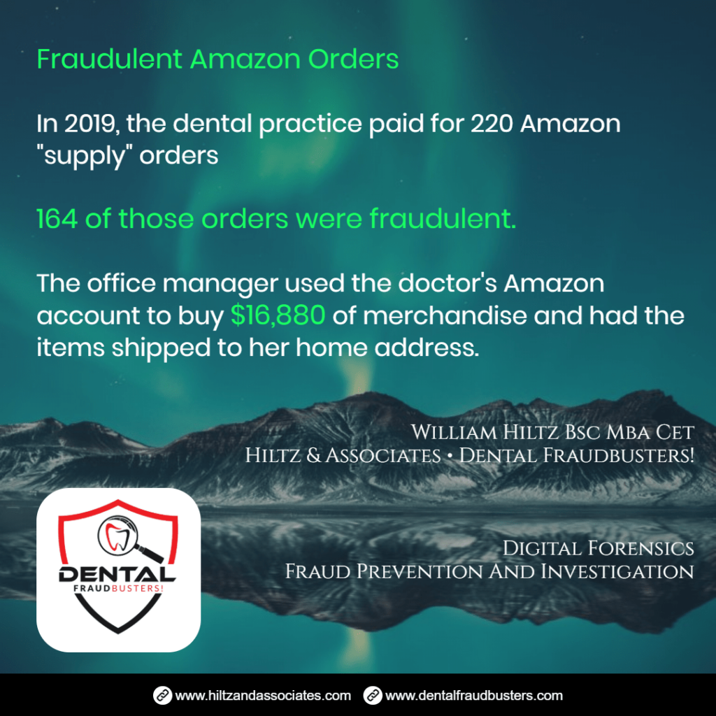 Fraudulent Amazon Orders | Dental FraudBusters